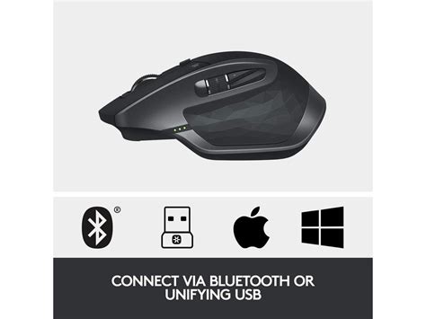 Logitech Mx Master 2s Wireless Mouse Use On Any Surface Hyper Fast Scrolling Ergonomic Shape