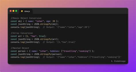 Mohammed Izhar On Linkedin 😎 Turning Objects Into Json With Json