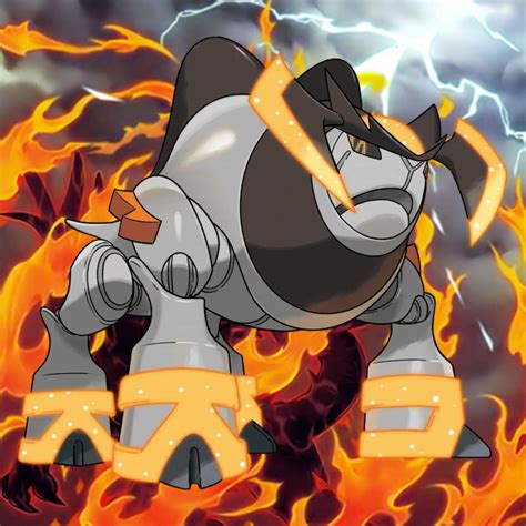 Iron Boulder Fire Prison Background In 2025 Pokemon Iron Bouldering