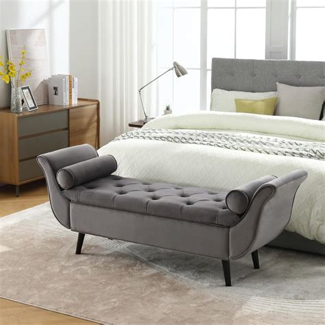Storage Bench For Bedroom End Of Bed Bench Queen King Size