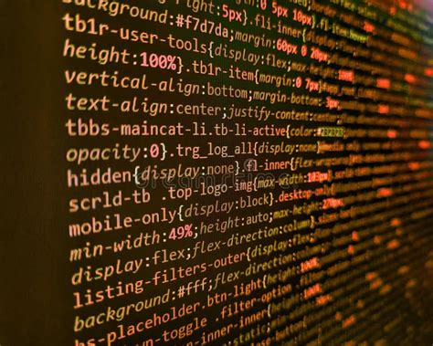 Computer Program Preview Script Procedure Creating Lines Of Code Of A Software With Several