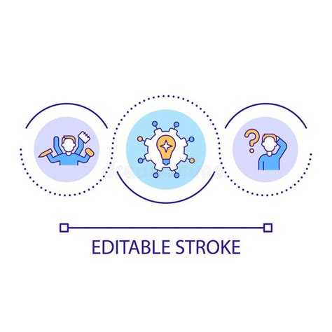 Multitasking Skills Loop Concept Icon Stock Vector Illustration Of
