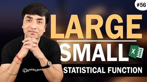 Excel Large And Small Functions How To Use Array Functions Large And Small In Excel Youtube