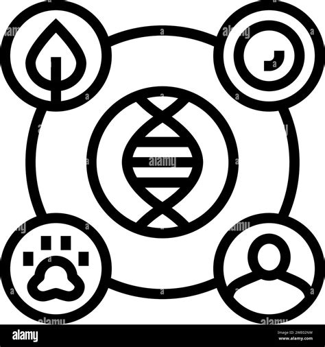 Genetic Diversity Cryptogenetics Line Icon Vector Illustration Stock Vector Image And Art Alamy
