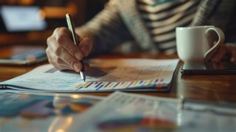 A Professional Analyzing Charts Premium Ai Generated Image