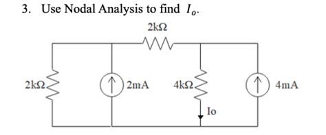 Solved 3 Use Nodal Analysis To Find Io Chegg Com