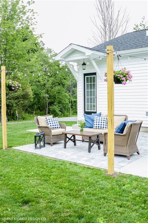 DIY Posts For Outdoor String Lights Old Salt Farm