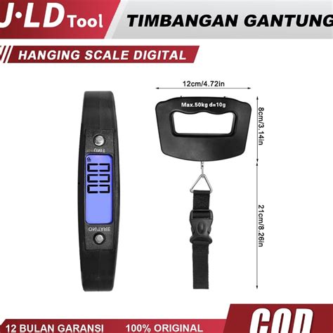 Jual Harga Murah Jld Timbangan Gantung Digital Timbangan Portable 5kg Lcd Display Hanging Scale