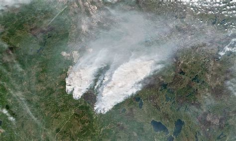 Nasa Satellite Captures Sheer Scale Of Canadas Wildfires