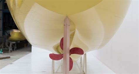 The Large Scale Ship Model With Asymmetric Aftbody With The Rudder And Download Scientific