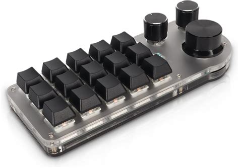 15 Keys 3 Knobs Macro Programmable Keyboard 3 Connection