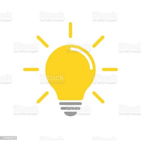 전구 아이콘입니다 백열 램프 기호 아이디어와 혁신 신호 창조적 인 에너지 또는 영감 로고 흰색 배경에 격리 벡터 일러스트 이미지입니다 0명에 대한 스톡 벡터 아트 및 기타