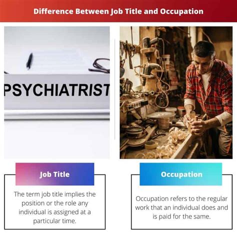 Job Title Vs Occupation Difference And Comparison