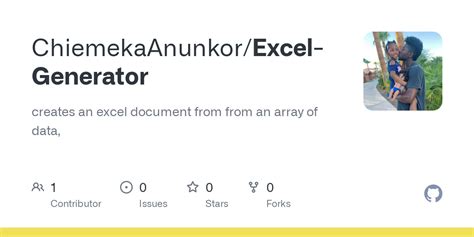 Github Chiemekaanunkor Excel Generator Creates An Excel Document From From An Array Of Data