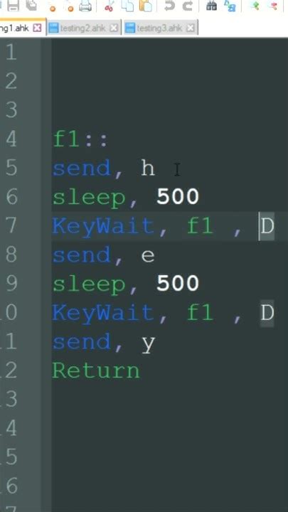 Use Hotkeys To Run 1 Line Of Code At A Time With Autohotkey Keywait Youtube
