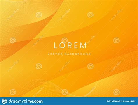 Abstract Modern Orange Gradient Waves Overlap Background With Copy