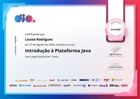 Louise Monteiro On Linkedin Introdução à Plataforma Java