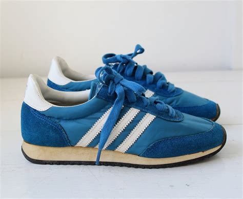 Vintage 1970s Blue Sneakers Jc Penney 3 Striped Retro Athletic