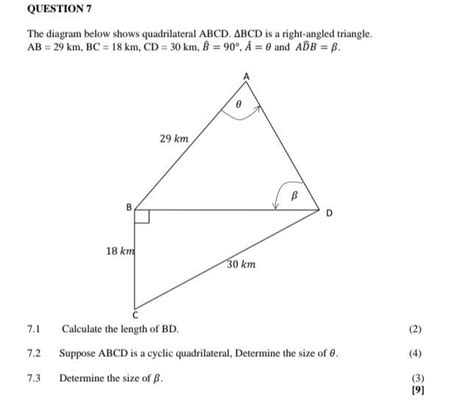 Solved QUESTION The Diagram Below Shows Quadrilateral Chegg Com