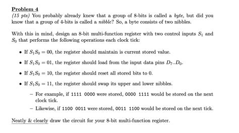 Solved Problem 4 15 Pts You Probably Already Knew That A Chegg Com