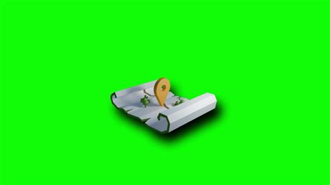 Location Icon Concept Symbol Animation On Green Screen Background Animated Geolocation Icons On