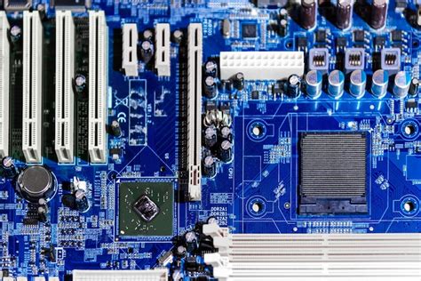 Premium Photo Computer Motherboard With Cpu Sockets Of A Pc Electronic System Computer