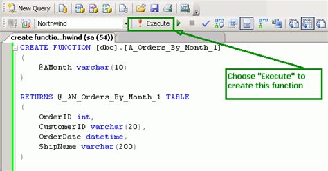 Sharing Create Function With Return Table In Sql Server