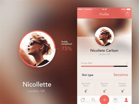android profile screen ui design inspiration onaircode