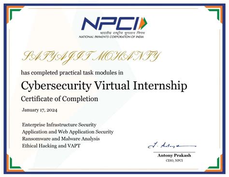 Satyajit Mohanty On Linkedin Obtained The New Certification Excited For Upcoming Experience In