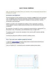 Master Vector Addition Techniques Lab Guide Practice Course Hero