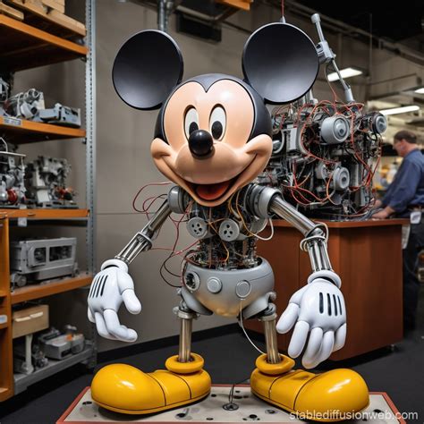 Mickey Mouse Animatronic Figure Prompts Stable Diffusion Online