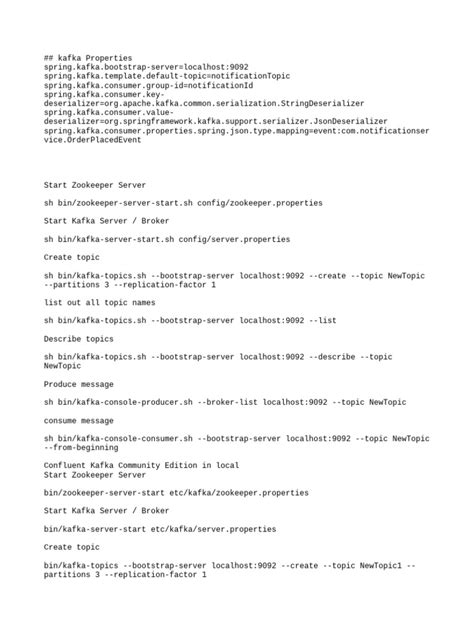 Kafka Config Pdf