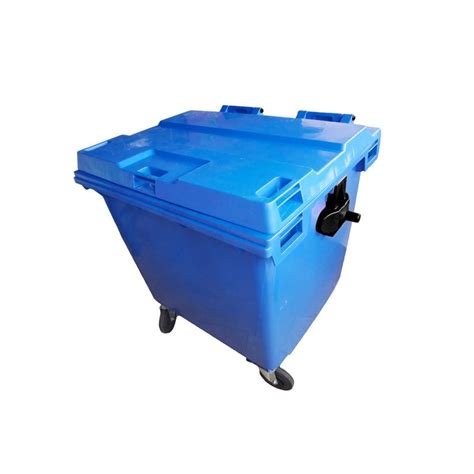 Contêiner 1000 Litros Azul Com Rodas C1000a Protelimp Distribuidora
