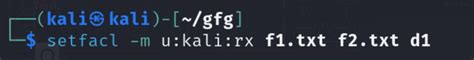 Linux Setfacl Command With Example Geeksforgeeks