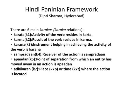 Ppt Hindi Syntax Annotating Dependency Lexical Predicate Argument
