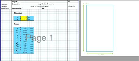 Section Modulus Calculator Rectangle Built Up Solid Rectangle