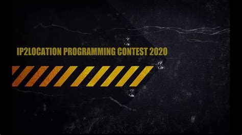 Winner Of Ip2location Programming Contest 2020 Youtube
