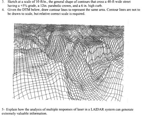 Solved 3 Sketch At A Scale Of 10 Ftin The General Shape Chegg Com