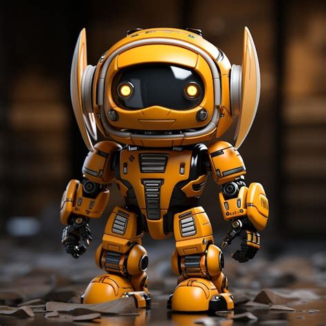 Premium Ai Image 3d Robot Cartoon Bee
