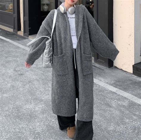 테인 니트 롱가디건 니트가디건 롱니트가디건 따숩가디건 후디가디건 후드가디건 모자가디건 휘뚜루마뚜루가디건 베이직가디건 데일리가디건 데일리룩 직장인룩 출근룩 에이블리