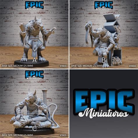Arcanaloth 3d Printed By Epic Miniatures Cheddarminis