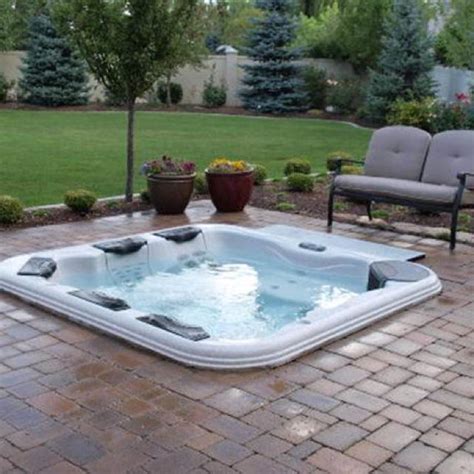 Sunken Hot Tub W Pavers Love The Sunken Idea For Back Patio Inground