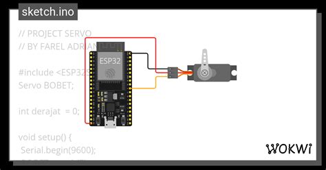 Projek Servo Ard Frel Wokwi Esp32 Stm32 Arduino Simulator