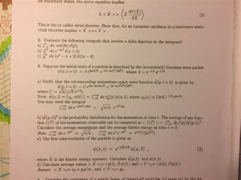 Solved For Stationary States The Above Equation Implies 9