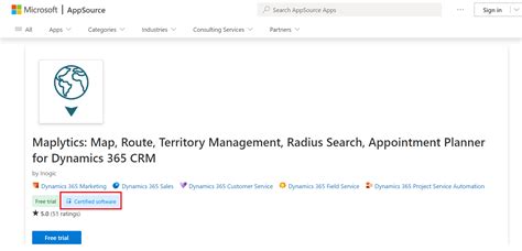 Certified Software Badge For Dynamics 365 Crm Maps Integration