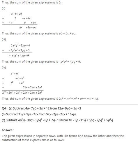 Ncert Solutions For Class 8 Maths Chapter 9 Algebraic Expressions And