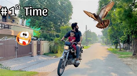 Kabootar Ko Bike K Sath Udaya Youtube