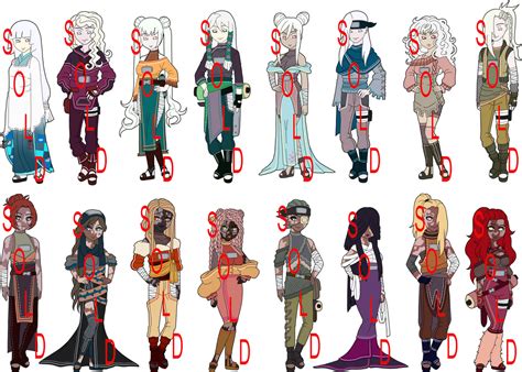 Albino Vitiligo Theme Naruto Collab Adopts Sold By Mistressmaxwell On