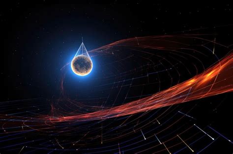 Premium Ai Image Solar Sailing Trajectory Simulation On A Screen