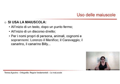 Ortografia Regole Fondamentali Le Maiuscole Uso Delle Maiuscole Slide 2 Linguistica